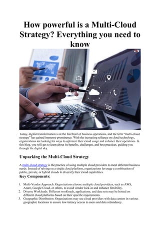 How powerful is a Multi-Cloud Strategy? Everything you need to know ...