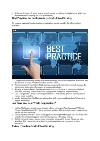 How powerful is a Multi-Cloud Strategy? Everything you need to know | Enterprise Wired | PDF