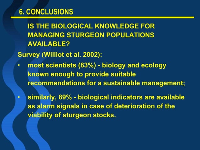 How Precautionary Should We Be To Avoid The Extinction Sturgeons | PPT