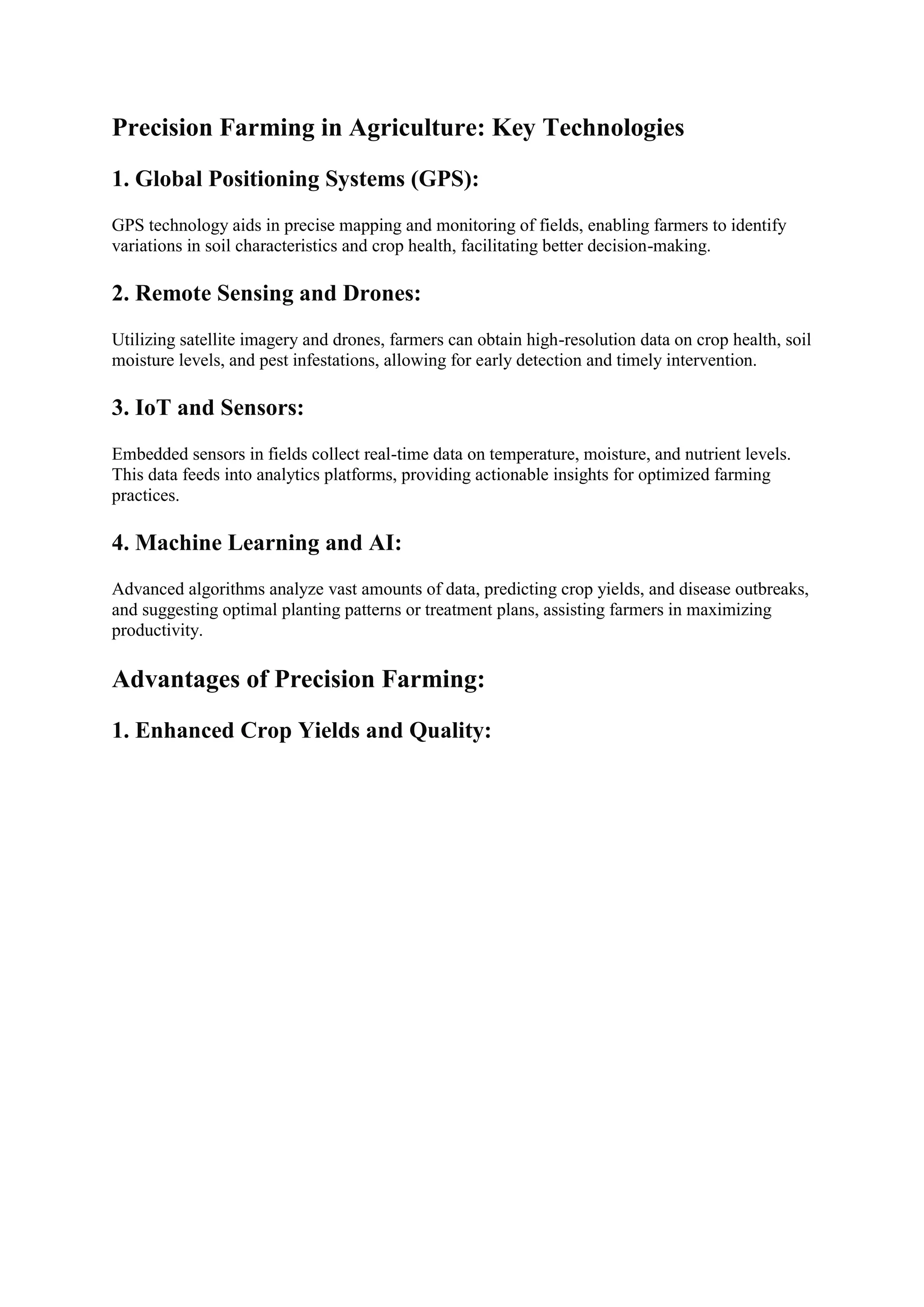 Precision Farming in Agriculture: Advantages, Key Technologies, and ...