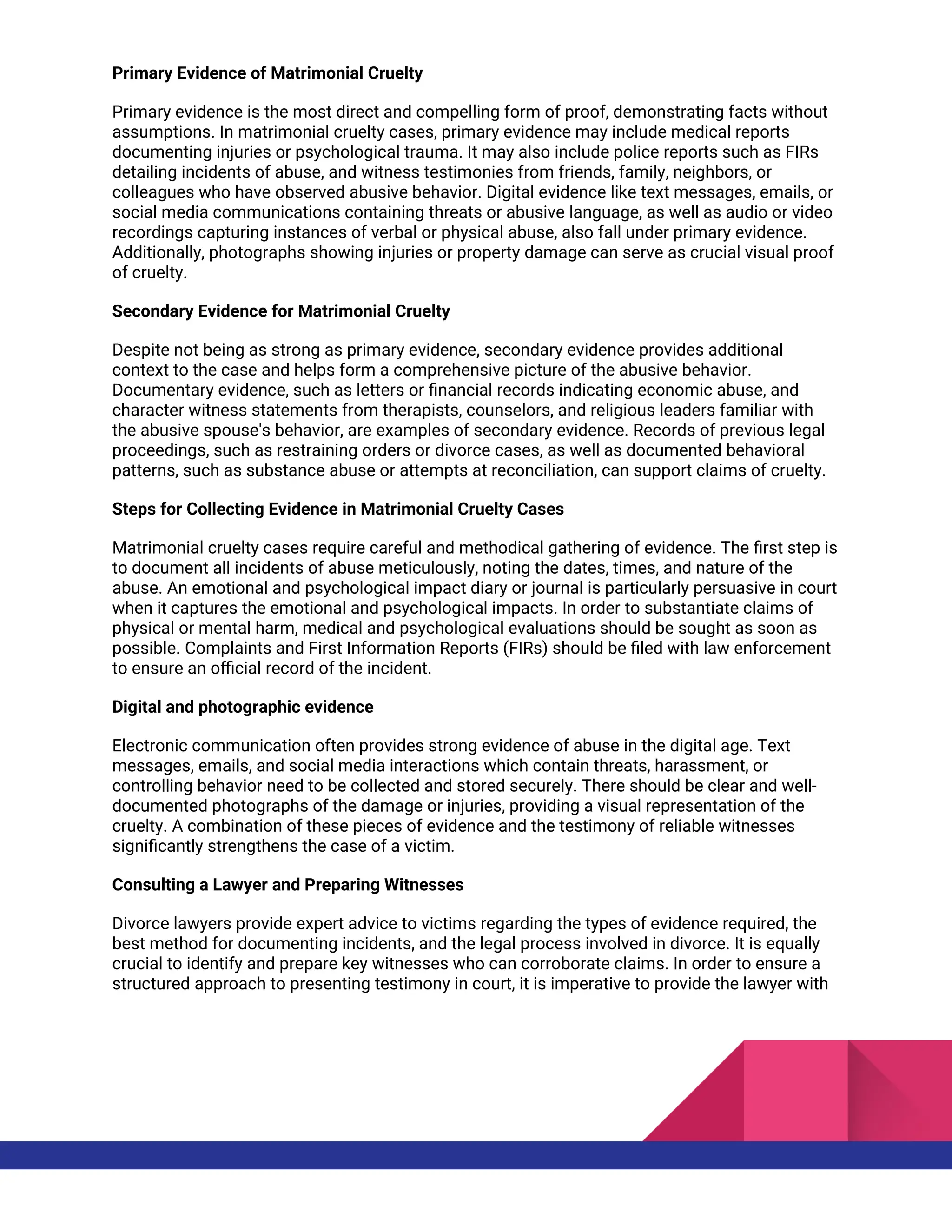 How Primary and Secondary Evidence Impact Divorce Outcomes.docx
