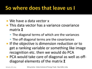 How principal components analysis is different from factor | PPTX