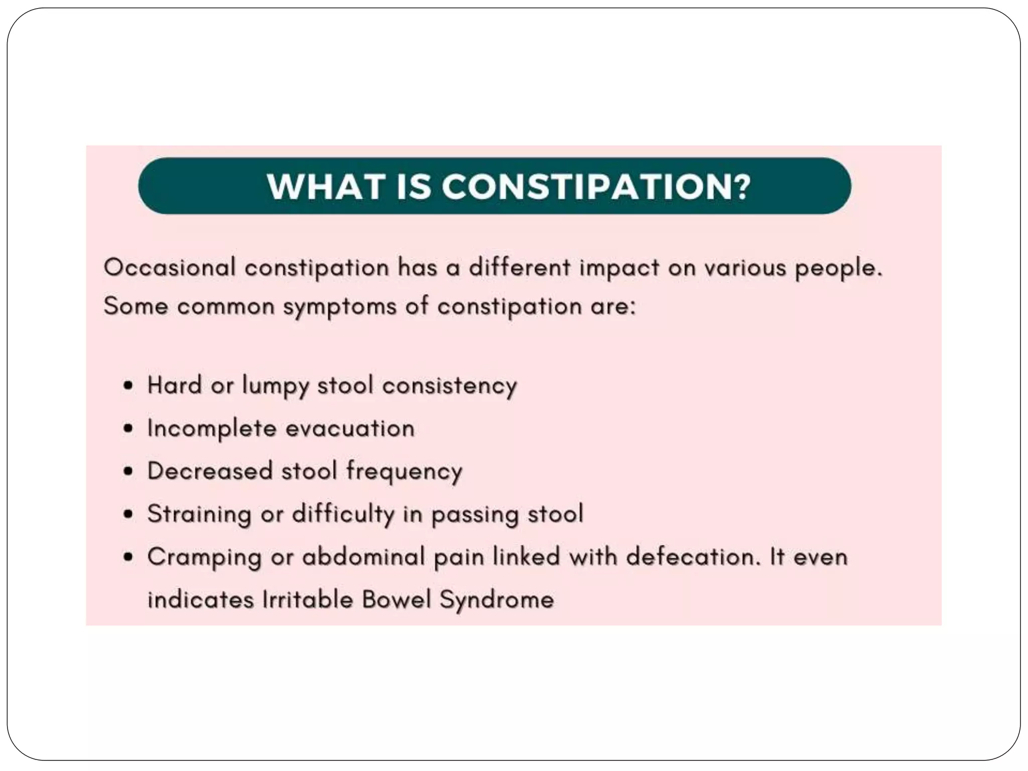 How Probiotics Can Help Relieve Constipation - Yakult India | PPTX