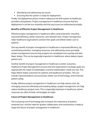 How Project Management is useful in Healthcare.docx