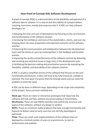 How Proof of Concept Aids Software Development.pdf