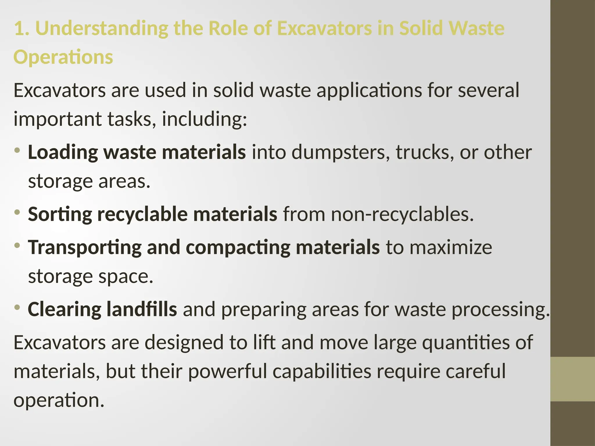 How Proper Excavator Handling in Solid Waste Applications.pptx