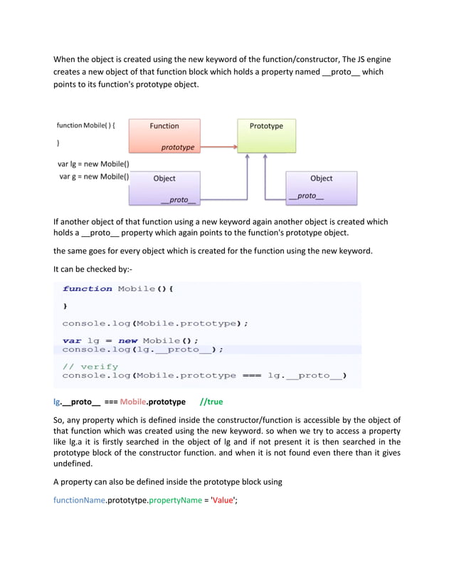 How prototype works in java script? | PDF