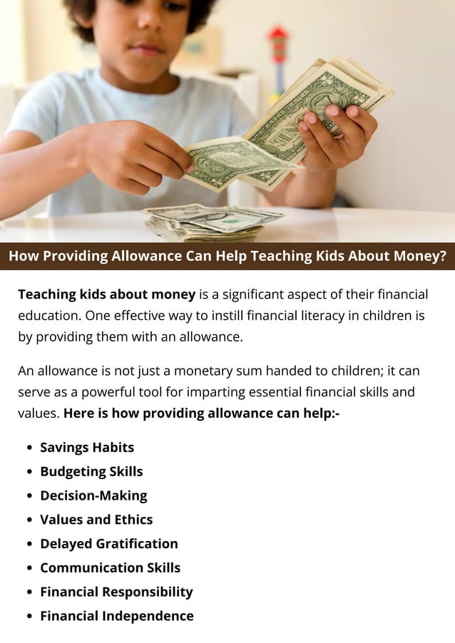 How Providing Allowance Can Help Teaching Kids About Money? | PDF