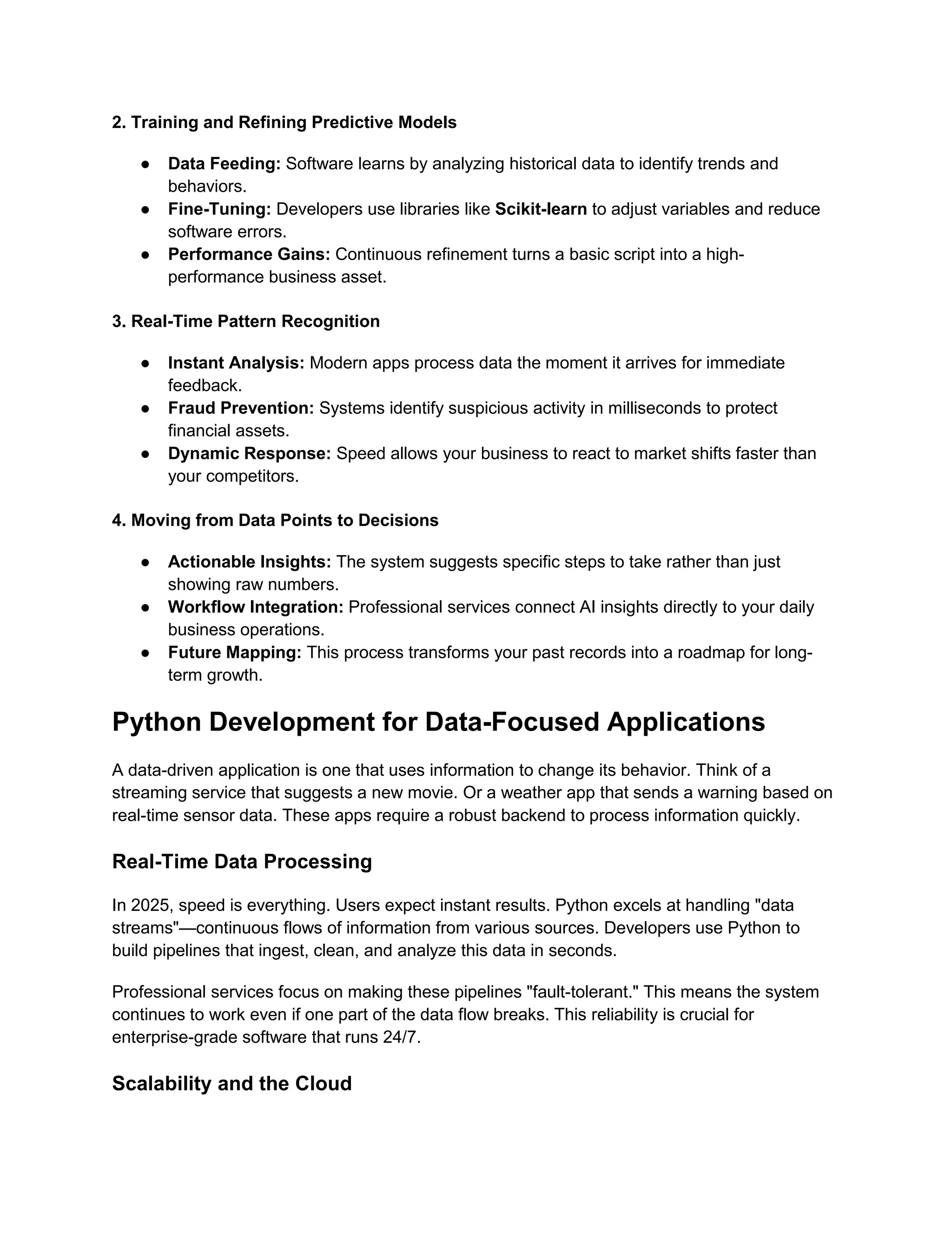 Python Services Power Smart Data-Driven Software | PDF