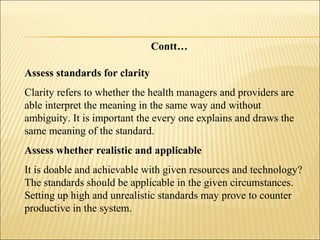 How quality standards are developed | PPT