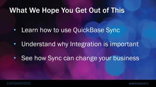 How QuickBase Sync Will Change the Way You Solve Problems | PPT