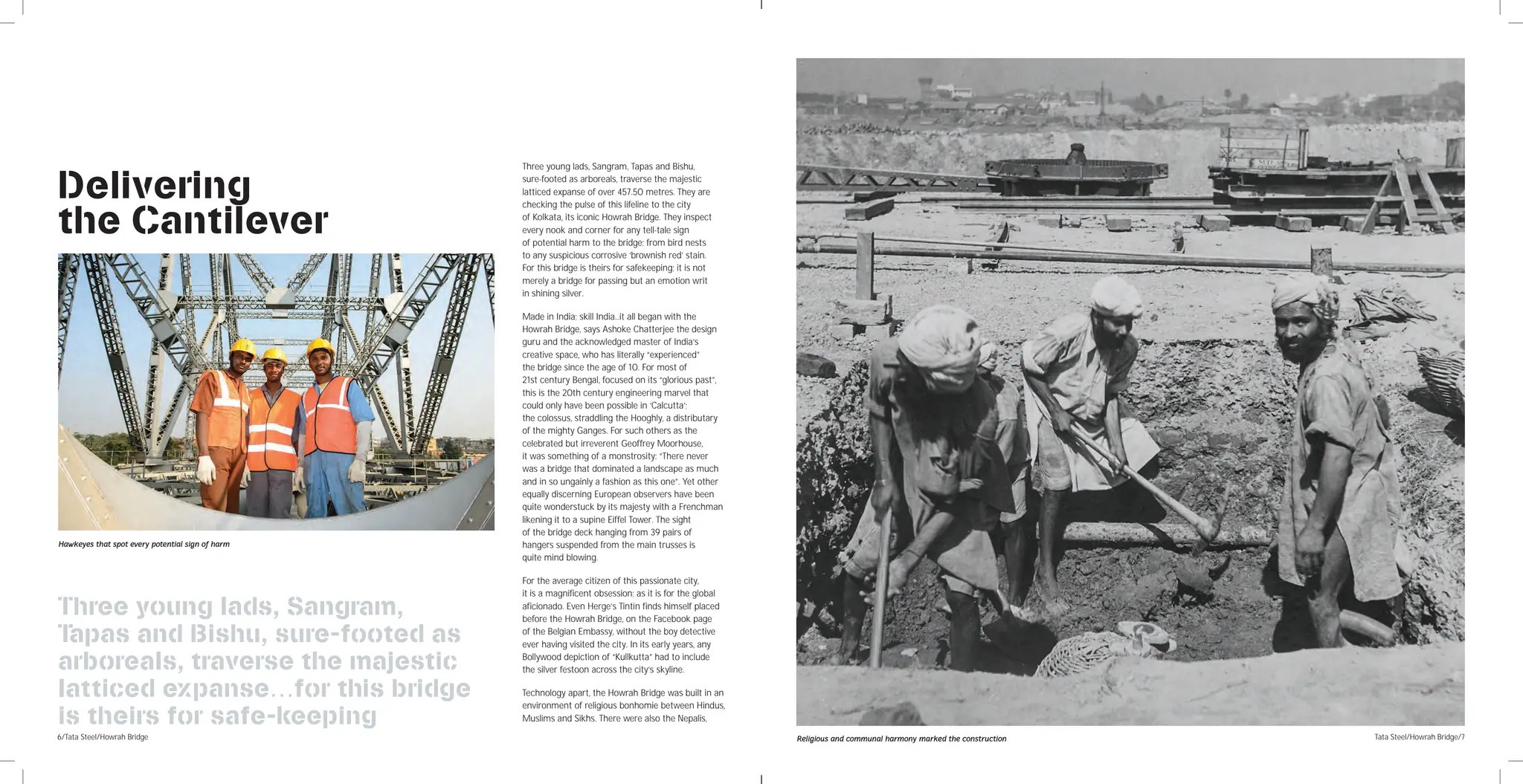 The Construction of a Engineering Marvel :Howrah Bridge | PDF | Asia ...