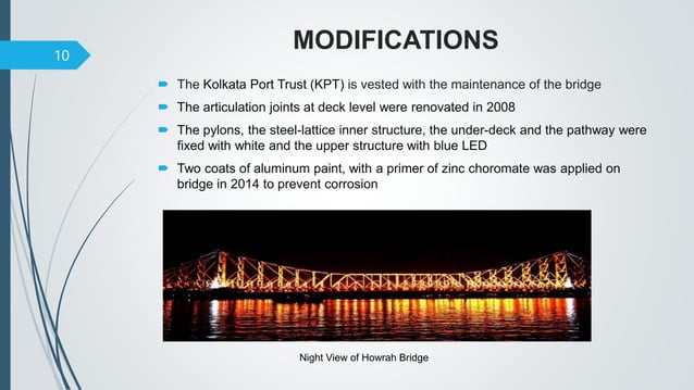 Howrah bridge.pptx | Civil Engineering Industry | Industries