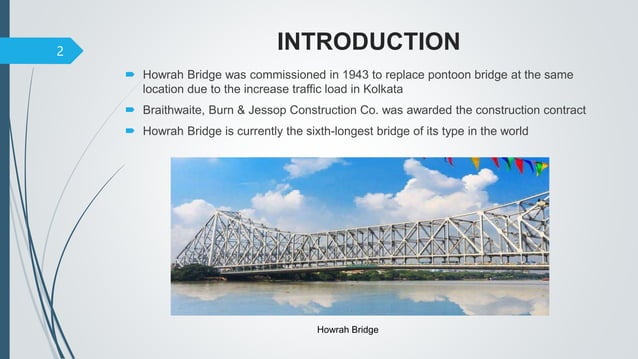 Howrah bridge.pptx | Civil Engineering Industry | Industries