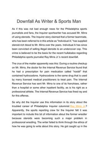 How ray mirra philadelphia inquirer caught in the act | PDF