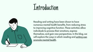 How Reading & Writing helps Mental Health | Solh Wellness | PDF