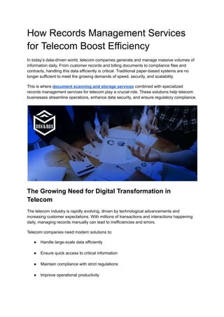 How Records Management Services for Telecom Boost Efficiency.pdf