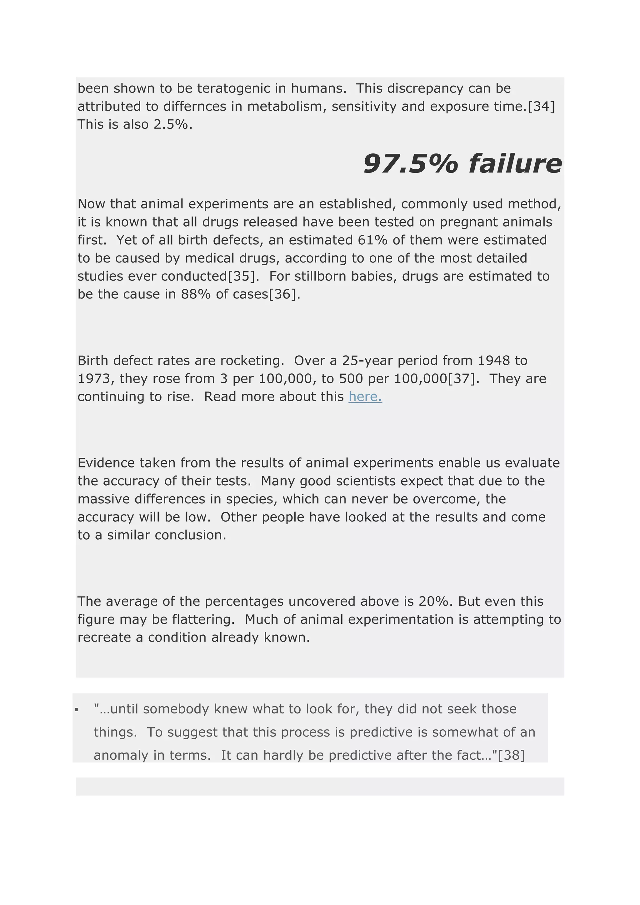 How reliable are animal experiments? Exposing failure rates from animal ...