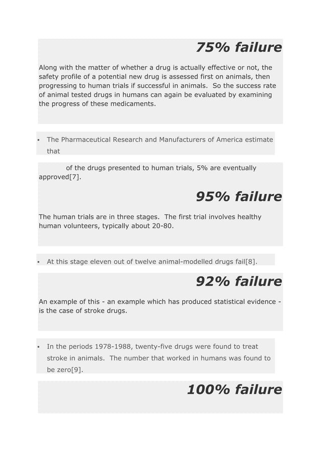 How reliable are animal experiments? Exposing failure rates from animal ...