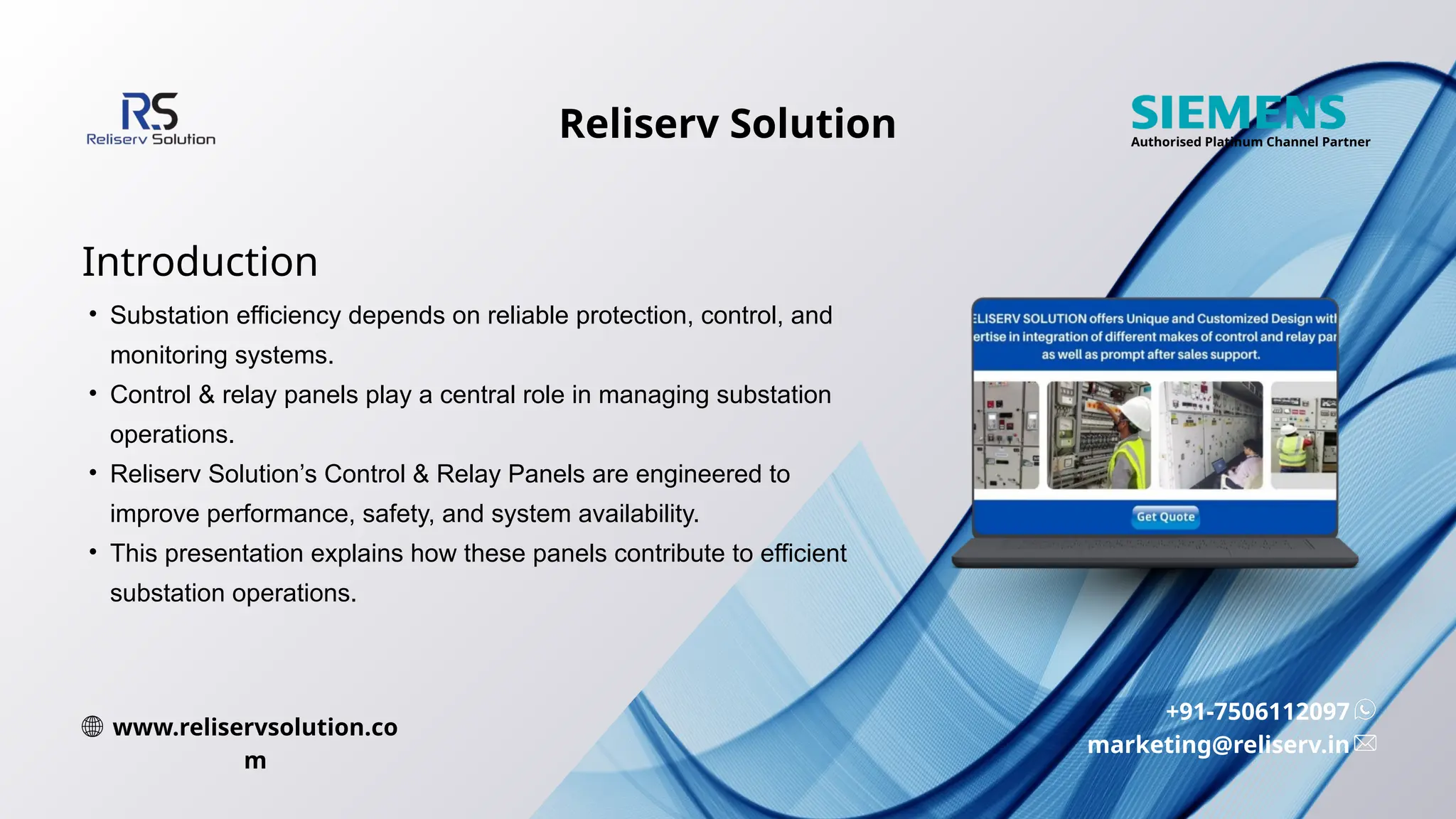How Reliserv Solution’s Control & Relay Panels Drive Substation ...
