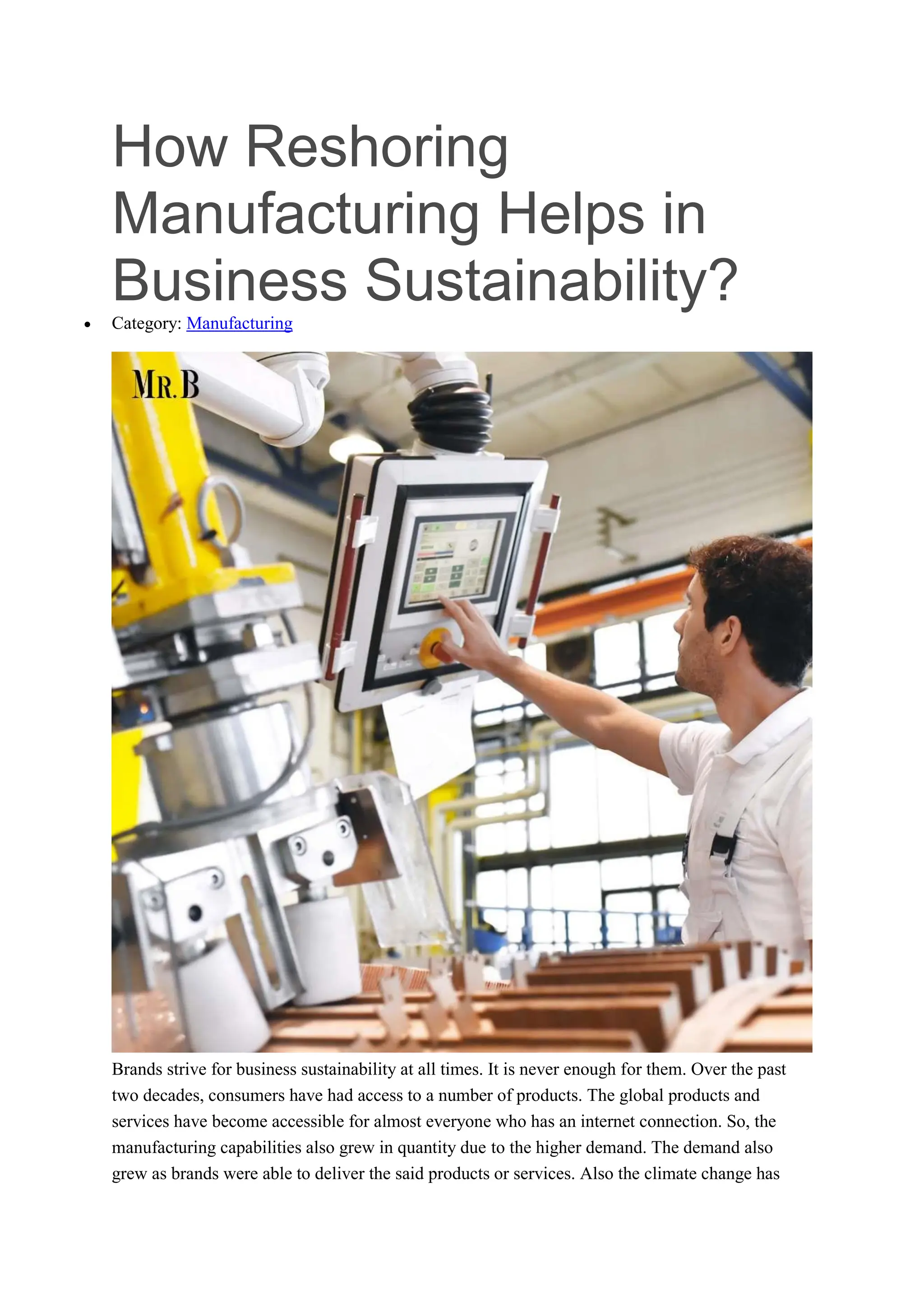 How Reshoring Manufacturing Helps in Business Sustainability.pdf