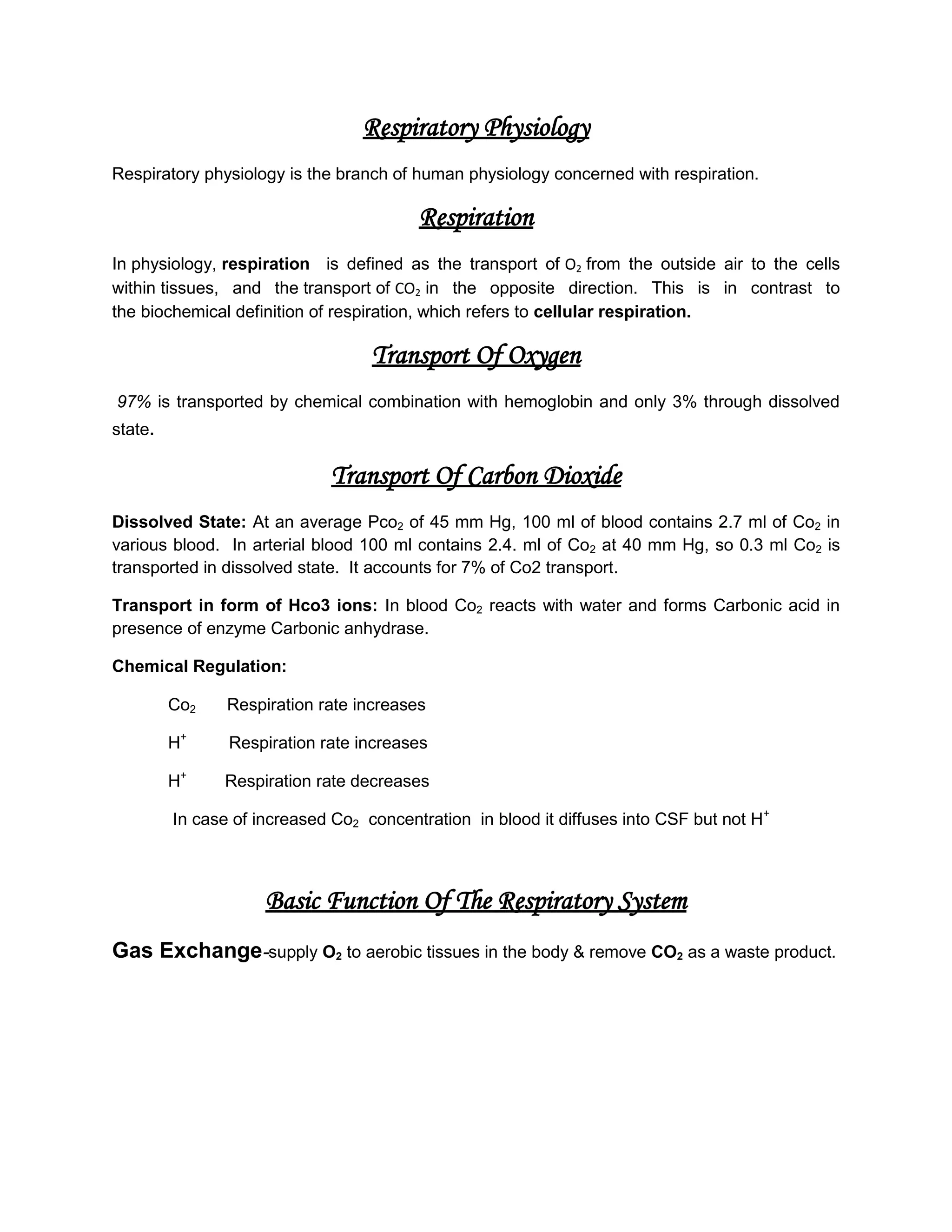 How respiration takes place in tissues | DOCX