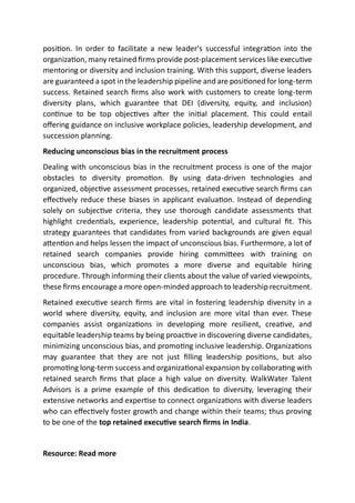 How Retained Executive Search Drives Leadership Diversity | PDF