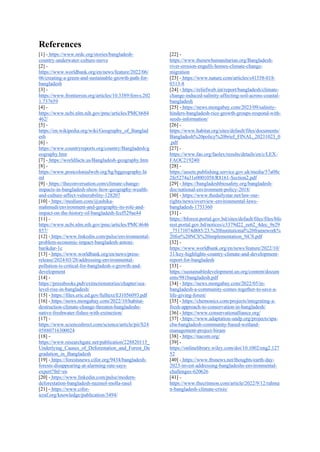 "How River Filling and Deforestation Are Shaping Bangladesh's Environmental Future." | PDF