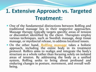 How Rolfing differ from Traditional Massage Therapy? | PPT