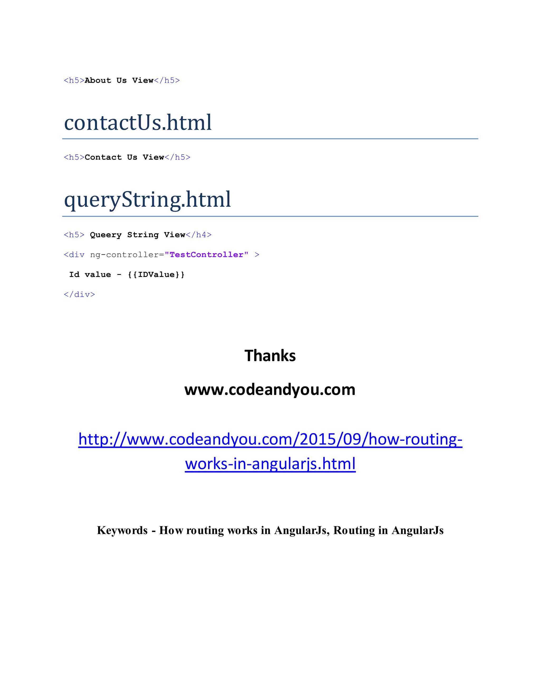 How Routing Works In Angular Js Pdf 6262