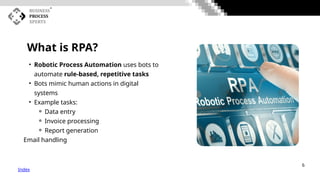 How RPA is Revolutionizing Business Operations: Automate. Accelerate. Achieve | PPTX