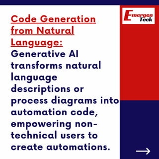How RPA platforms are implementing Generative AI in their automation tools | PDF