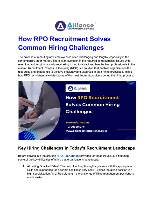 How RPO Recruitment Solves Common Hiring Challenges.pdf