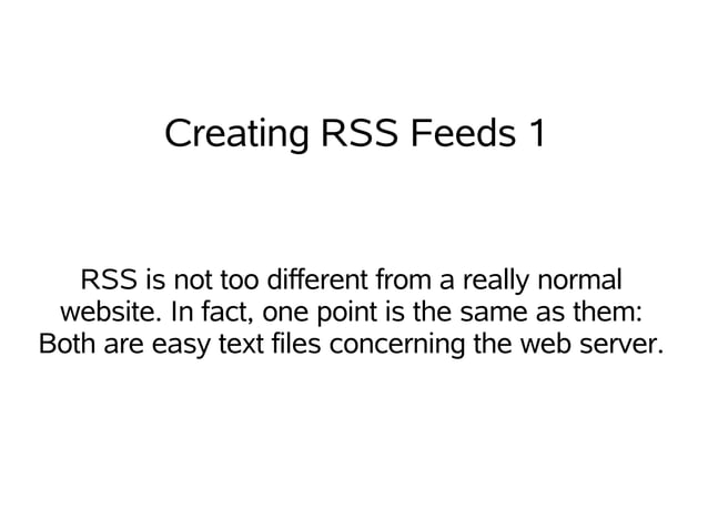 How Rss Works | PDF
