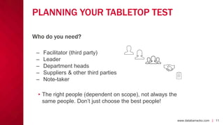 How to run a tabletop DR test | PPTX | Technology & Computing