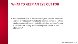 How to run a tabletop DR test | PPT