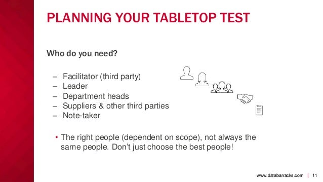 How to run a tabletop DR test