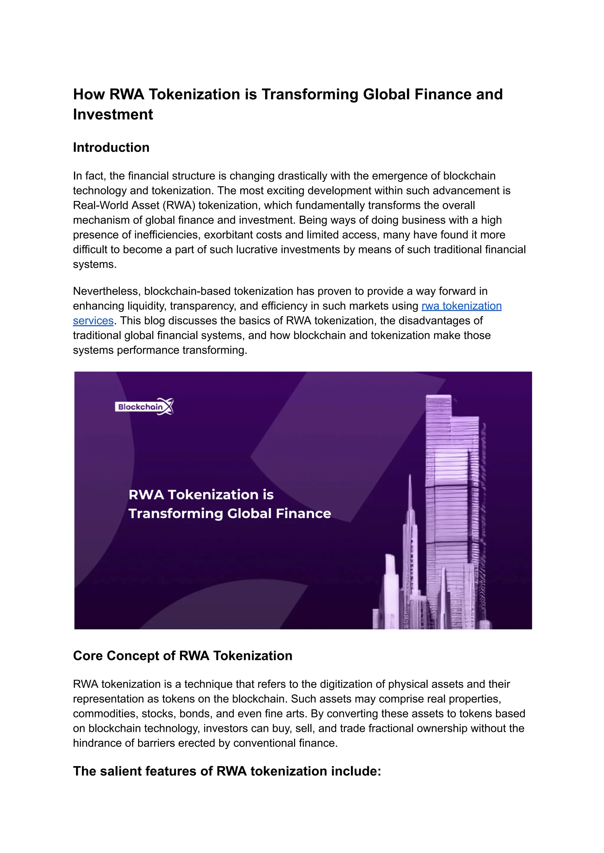 How RWA Tokenization is Transforming Global Finance and Investment | PDF