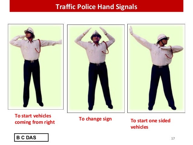 Directing Traffic Hand Signals