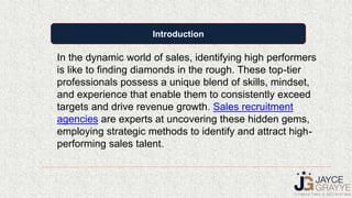 How Sales Recruitment Agencies Identify High Performers.pptx | Sales ...