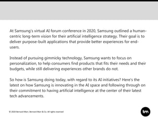 How Samsung Is Using Artificial Intelligence (AI) | PPTX
