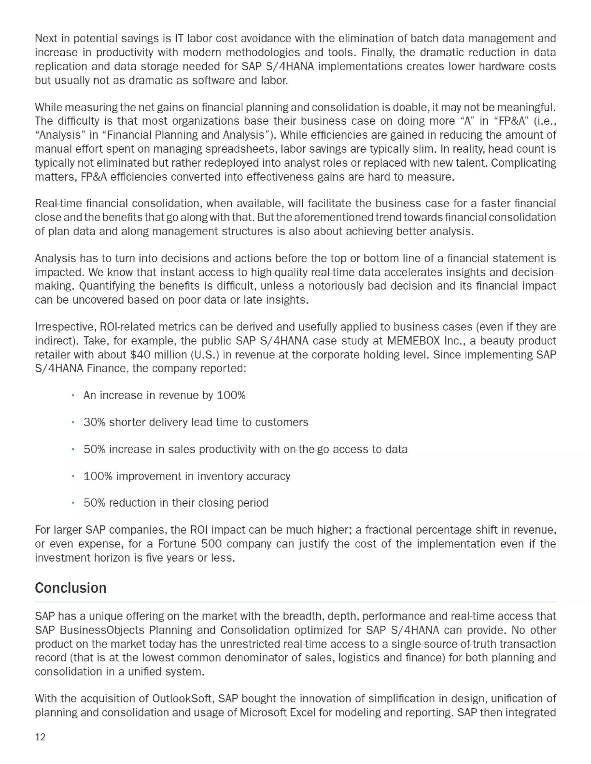 How sap business objects planning and consolidation delivers optimized ...