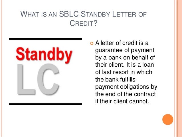 How SBLC Standby letters of credit can establish their trust