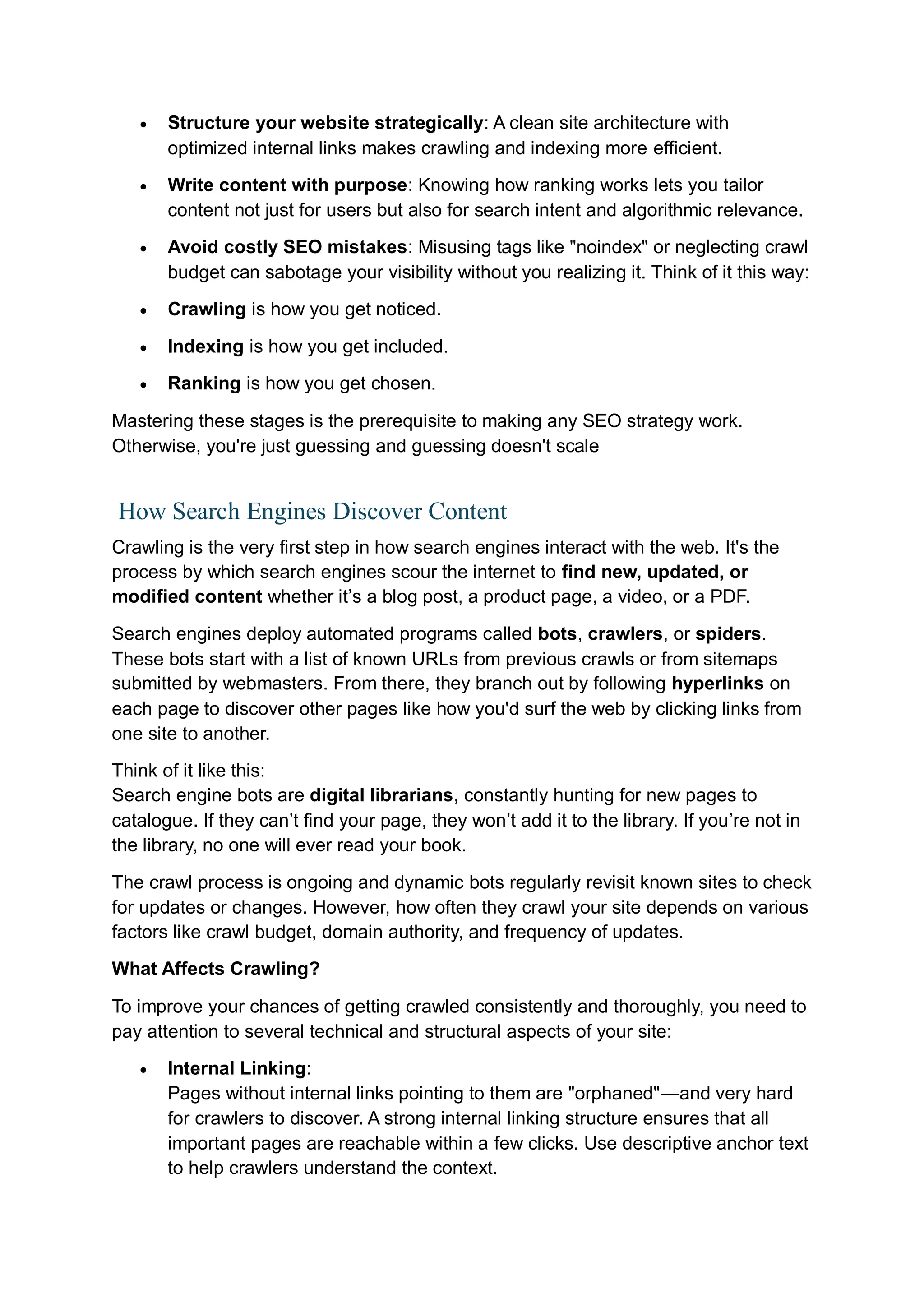 How Do Search Engines Work: Crawling, Indexing & Ranking Explained | PDF