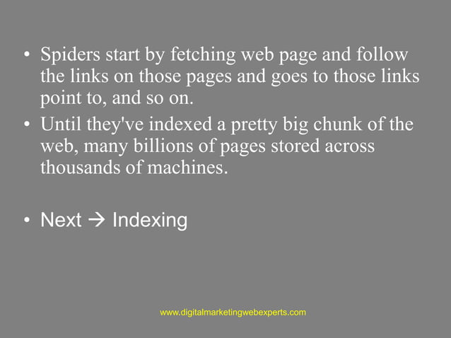 how search engine works in google search engine | PPT