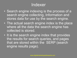 how search engine works in google search engine | PPT