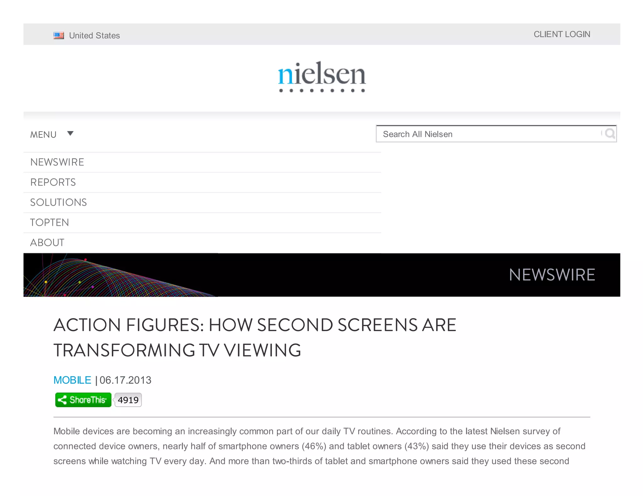How Second Screens Are Transforming TV Viewing | PDF