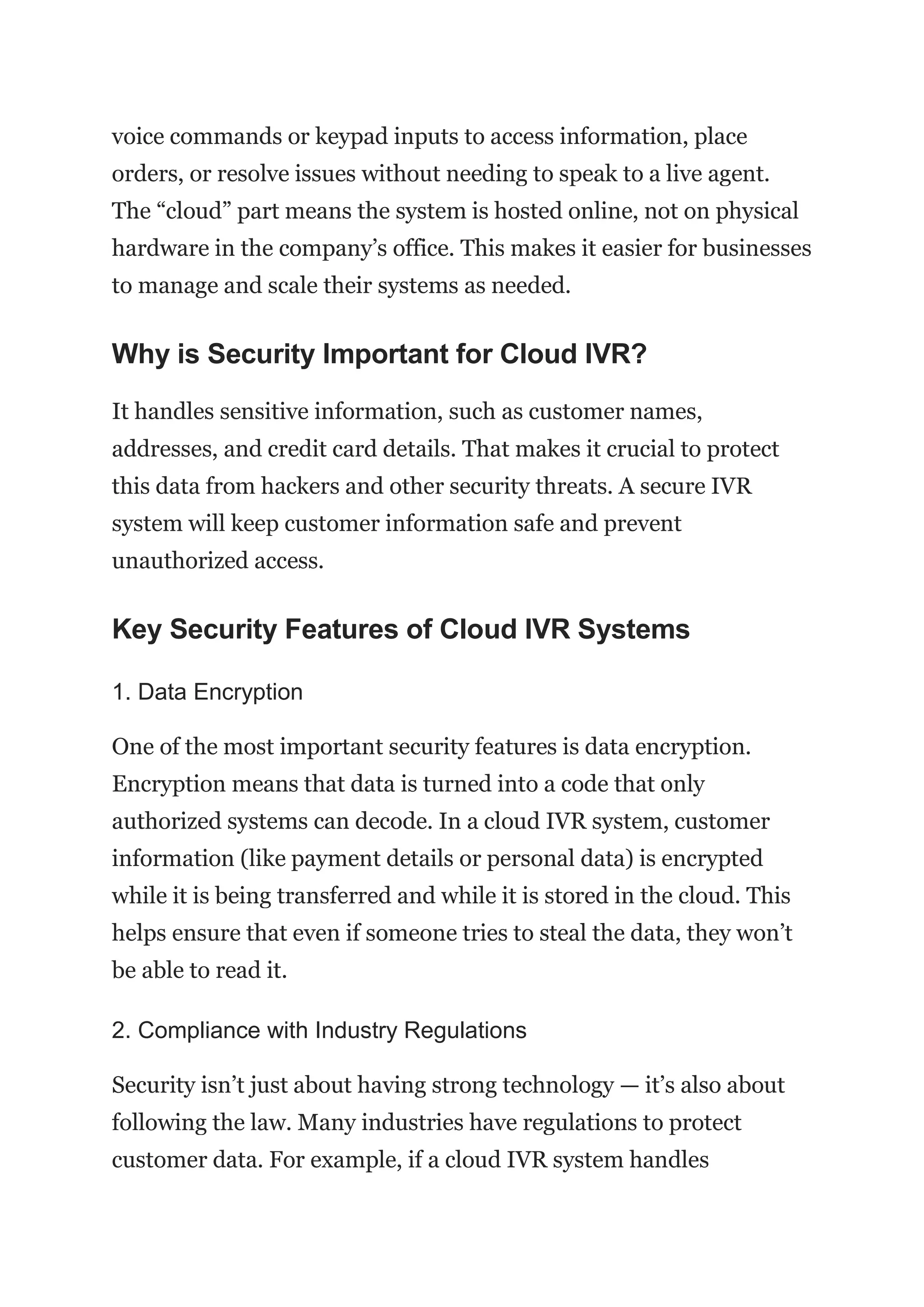 How Secure is a Cloud IVR System? and Its Benefits.pdf