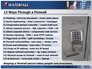 How Security can be stronger than a Firewall: 13 different ways ...