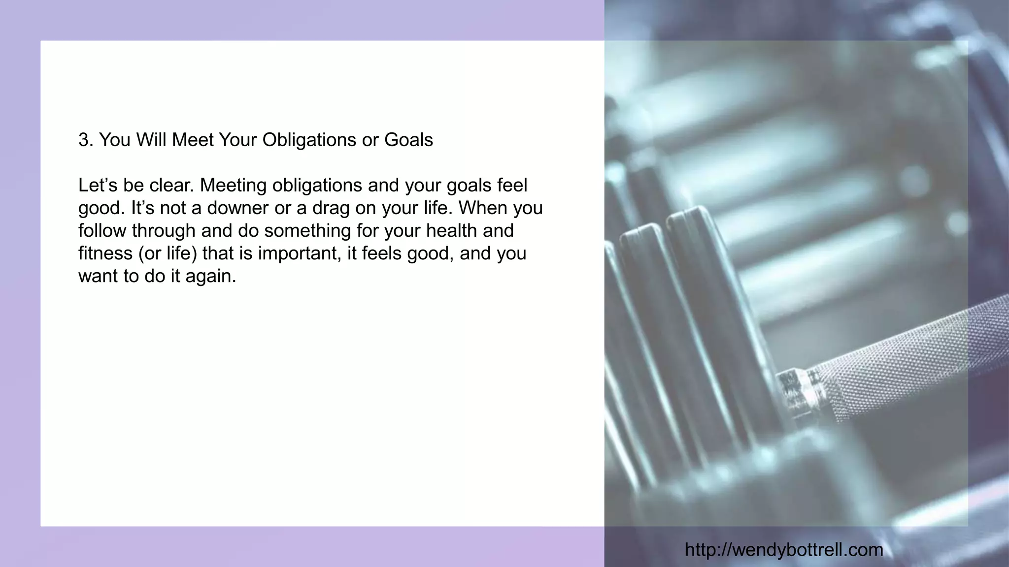 How self discipline benefits your health & fitness | PPT